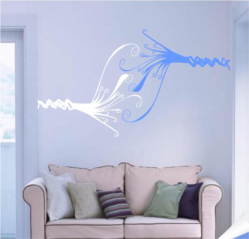 PA0182 Colocho y curvas Sticker para pared o vidrio ~ tiendaev