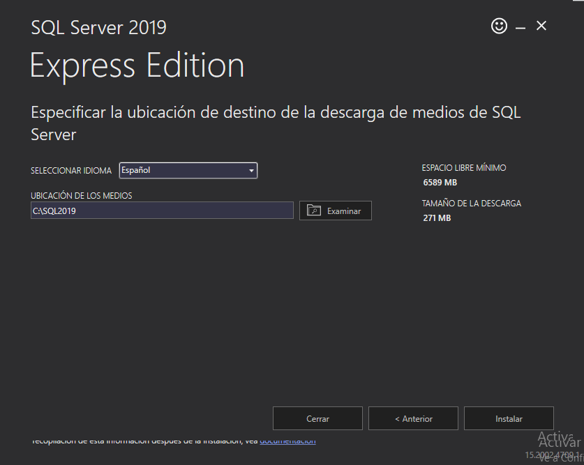 Como instalar Microsoft® SQL Server® 2019 Express