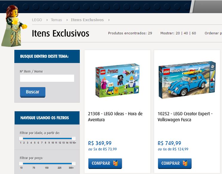 Brasil - Loja da LEGO no Brasil vendendo novos Ideas e Expert ...