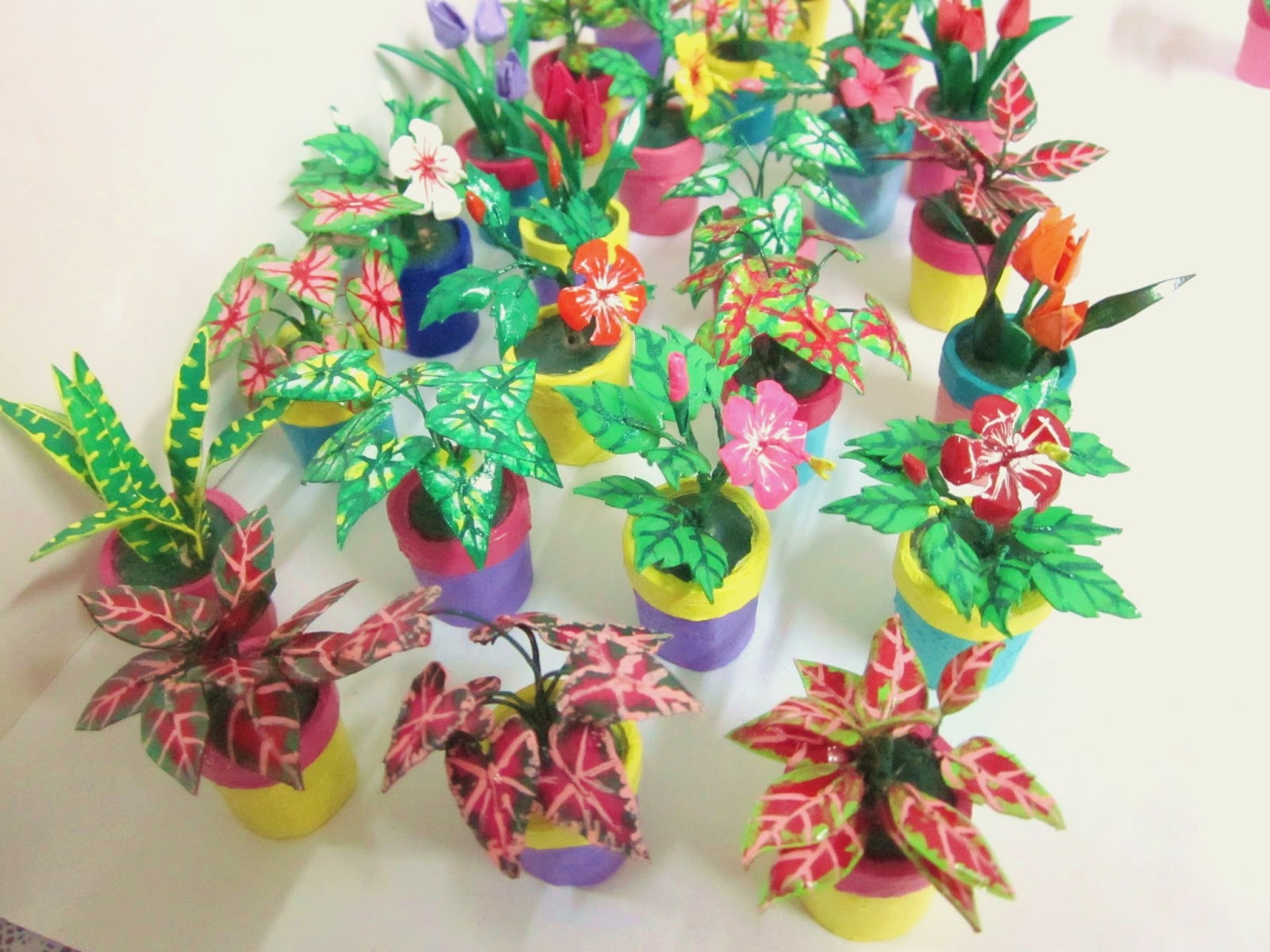 Seni kraftangan: Bunga Mini - Pelbagai jenis