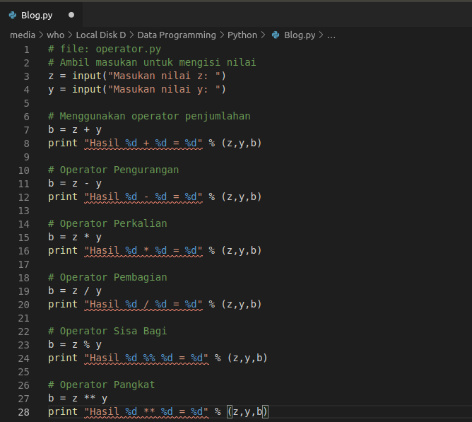 Penjelasan Mengenai Python Fundamental ~ Jenong Aja