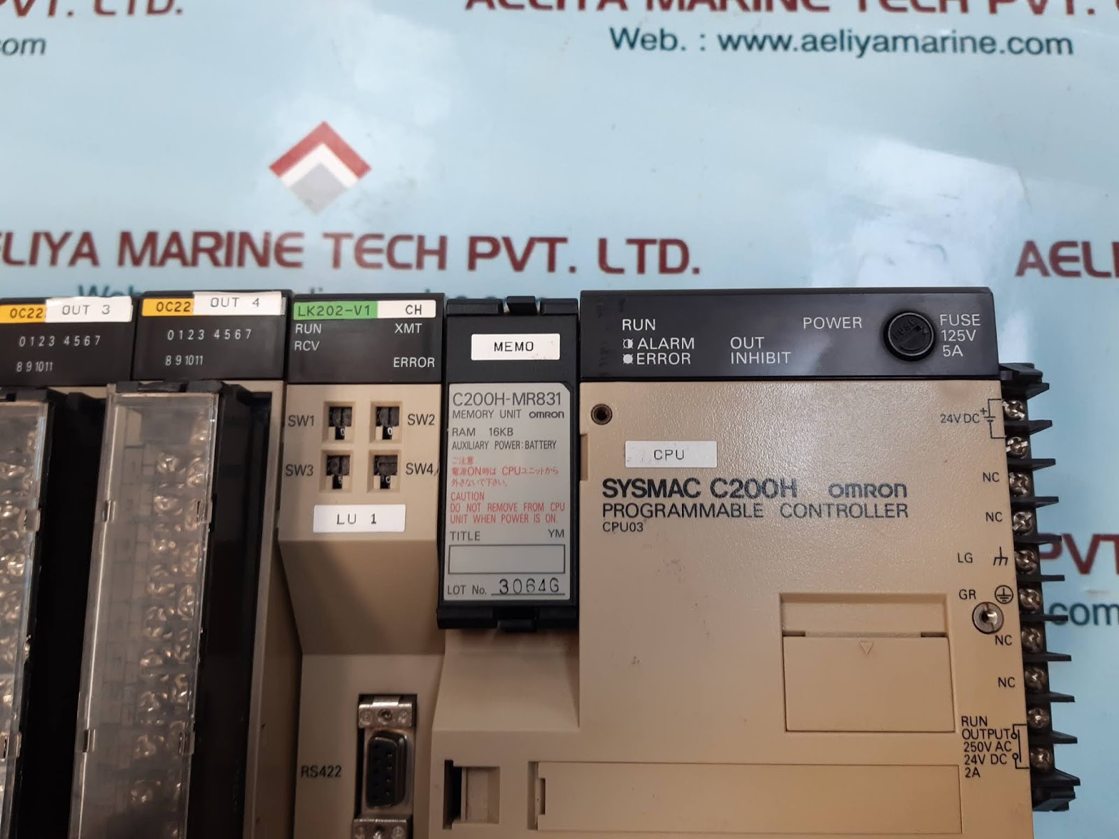 OMRON SYSMAC C200H PROGRAMMABLE CONTROLLER - Aeliya Marine