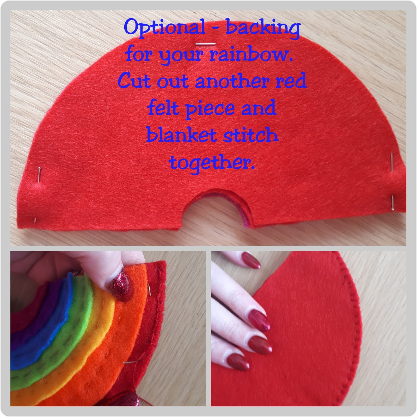 CraigLoves2Crochet and Craft: How to make a Felt Rainbow and Rain Cloud