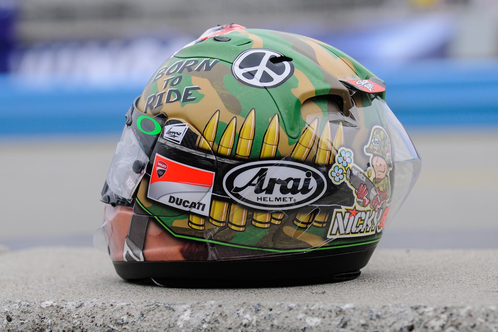Champion Helmets: Nicky Hayden Laguna Seca Helmet 2013