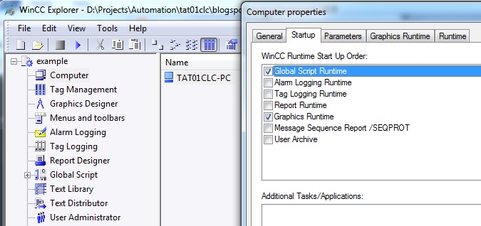 Siemens Automation: Tạo chuyển động dùng C-Script và Timer trong WinCC