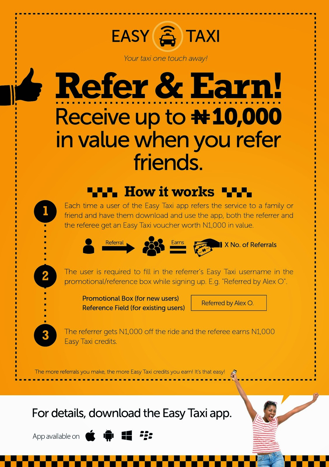 Dr Tonik Travel & Tours: Earn Up To N10,000 In The Easy Taxi Refer ...