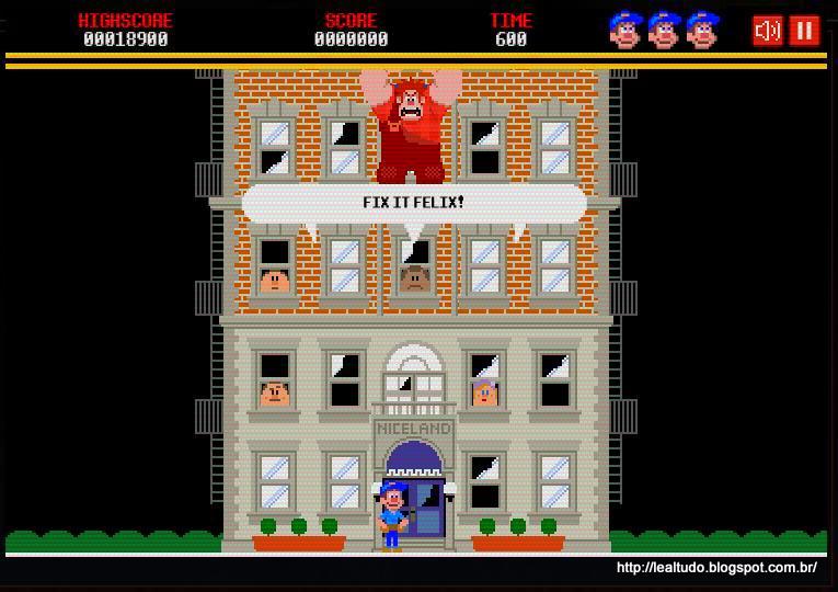 'DETONA RALPH': JOGO ORIGINAL DO FILME "WHRECK IT RALPH" - FIX IT FELIX JR