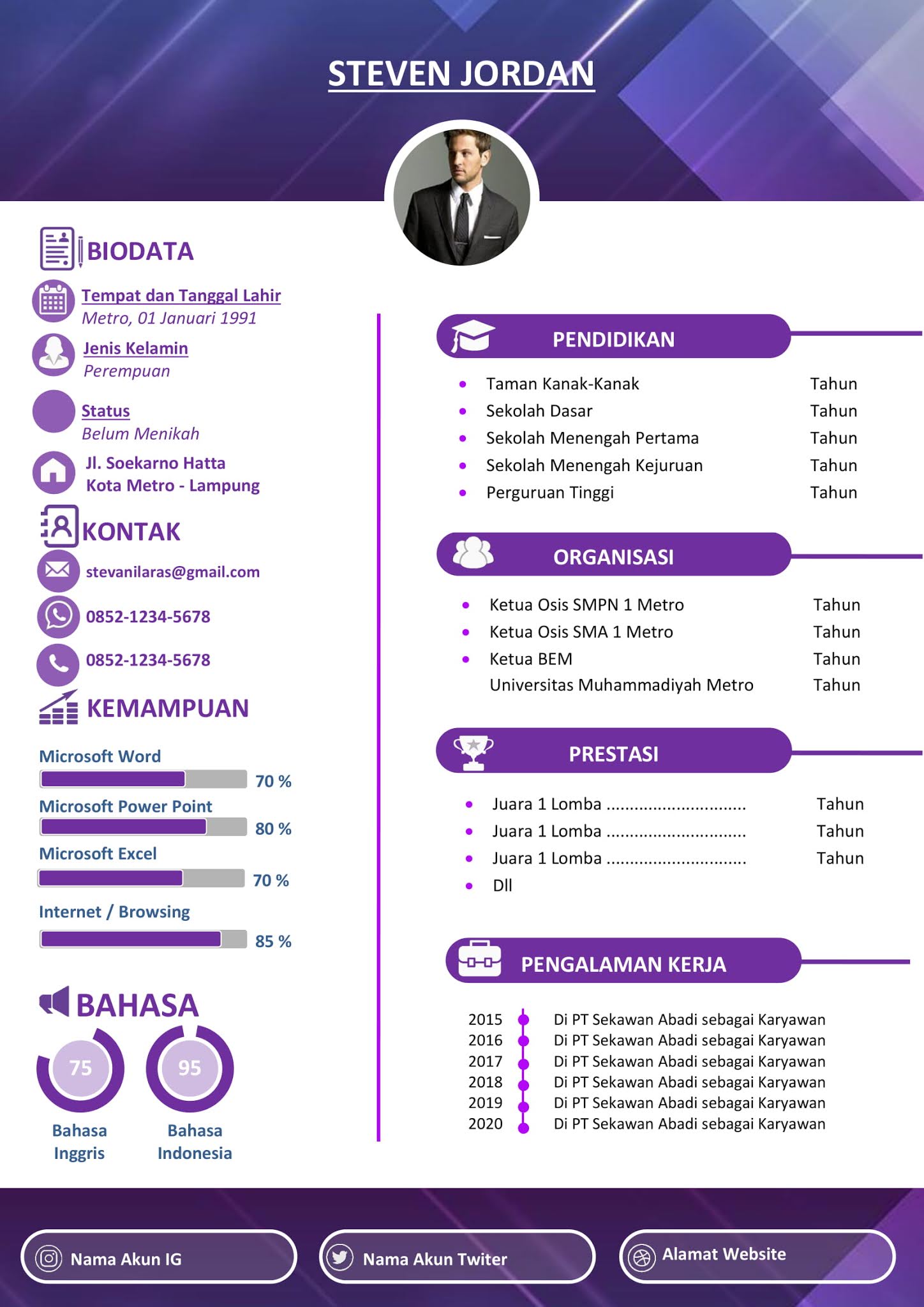 Contoh Desain Cv Word Ukuran A4 Di Ms Word Soalan Ca Berbagai Contoh Desain Cv Word Ukuran A4 Di Ms Word Soalan Ca Berbagai