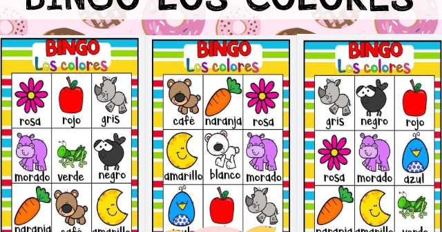 Juego Bingo de los Colores | Mundo de Rukkia