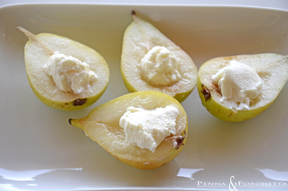 Penna e forchetta: Pere con il formaggio - Pears with cheese