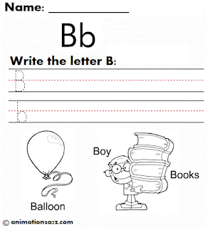 Coloring and practicing pages- Tracing English letters