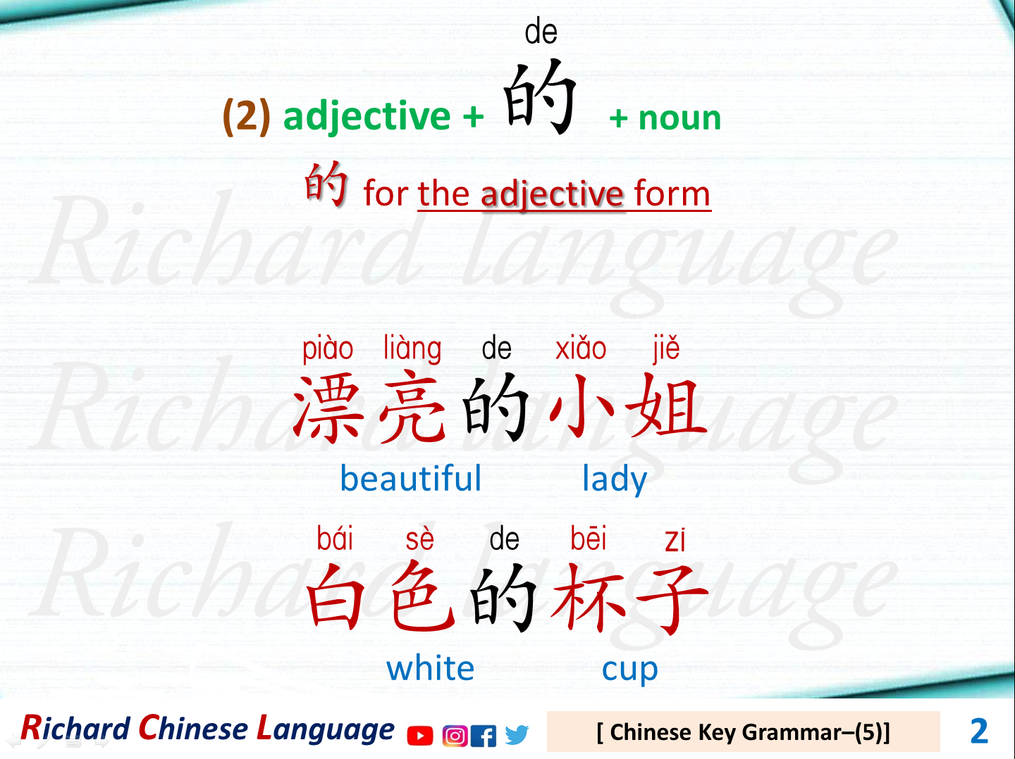 Richard Chinese: The Best Way to Learn Chinese: How to use 的得地(de) in ...