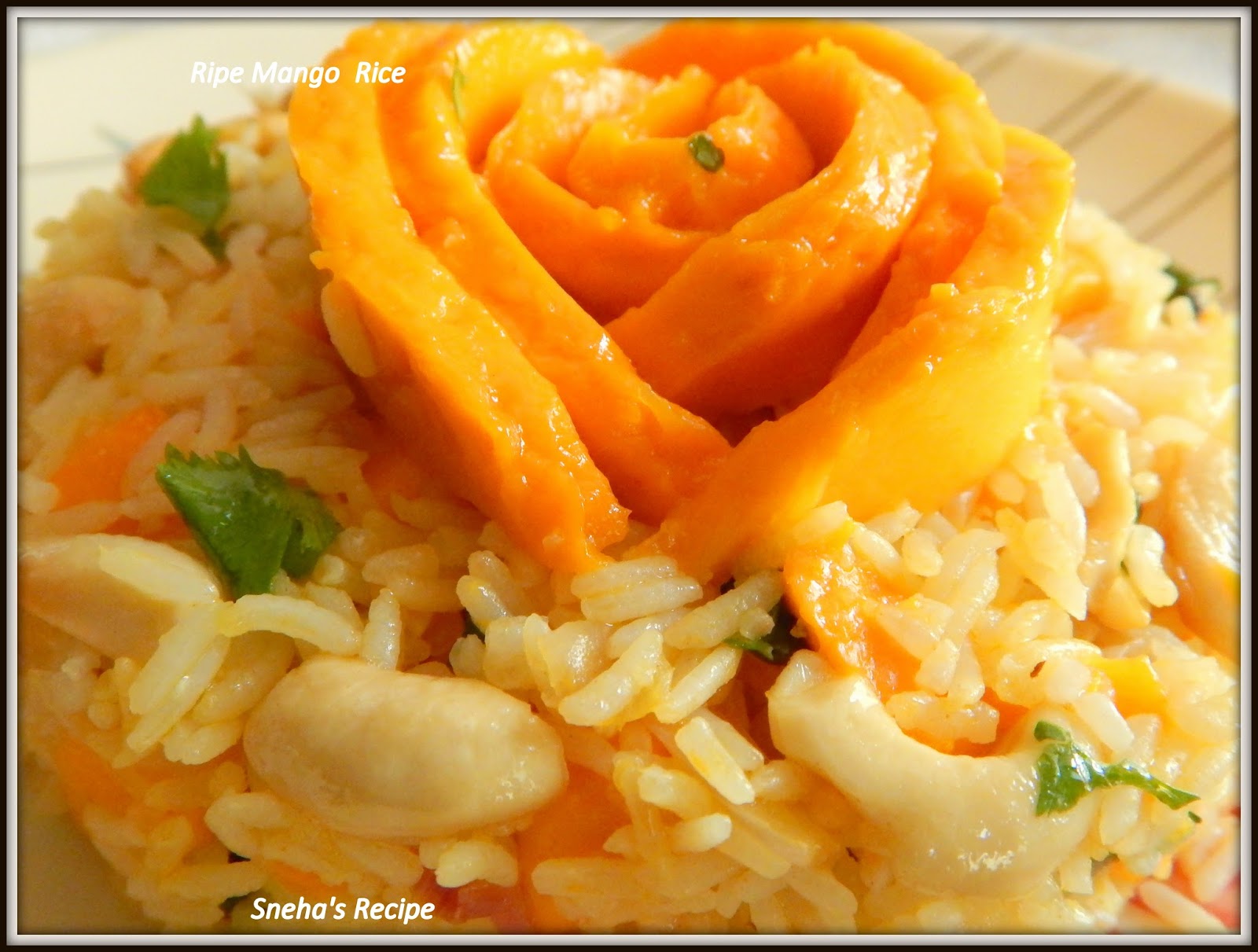 Ripe Mango Rice - Sneha's Recipe