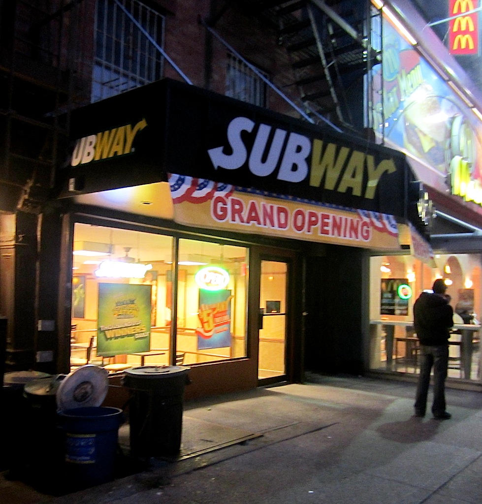 EV Grieve: Eighth Subway sandwich shop opens in the East Village