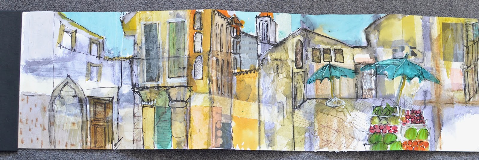 Gordano Textile Artists: Concertina sketchbook