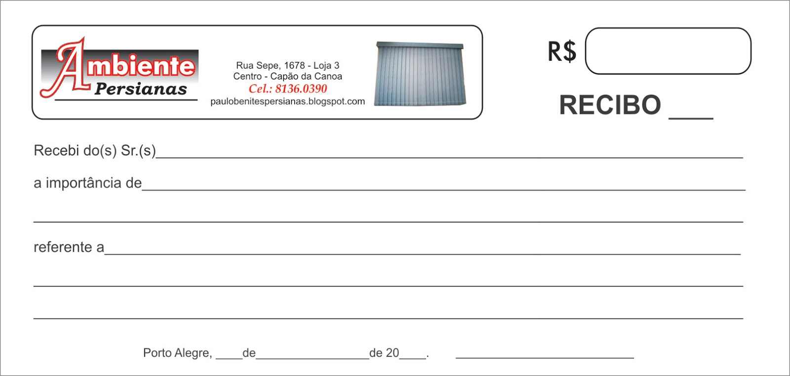 Gráfica Porto Alegre: Modelos de Artes de Blocos de Recibos