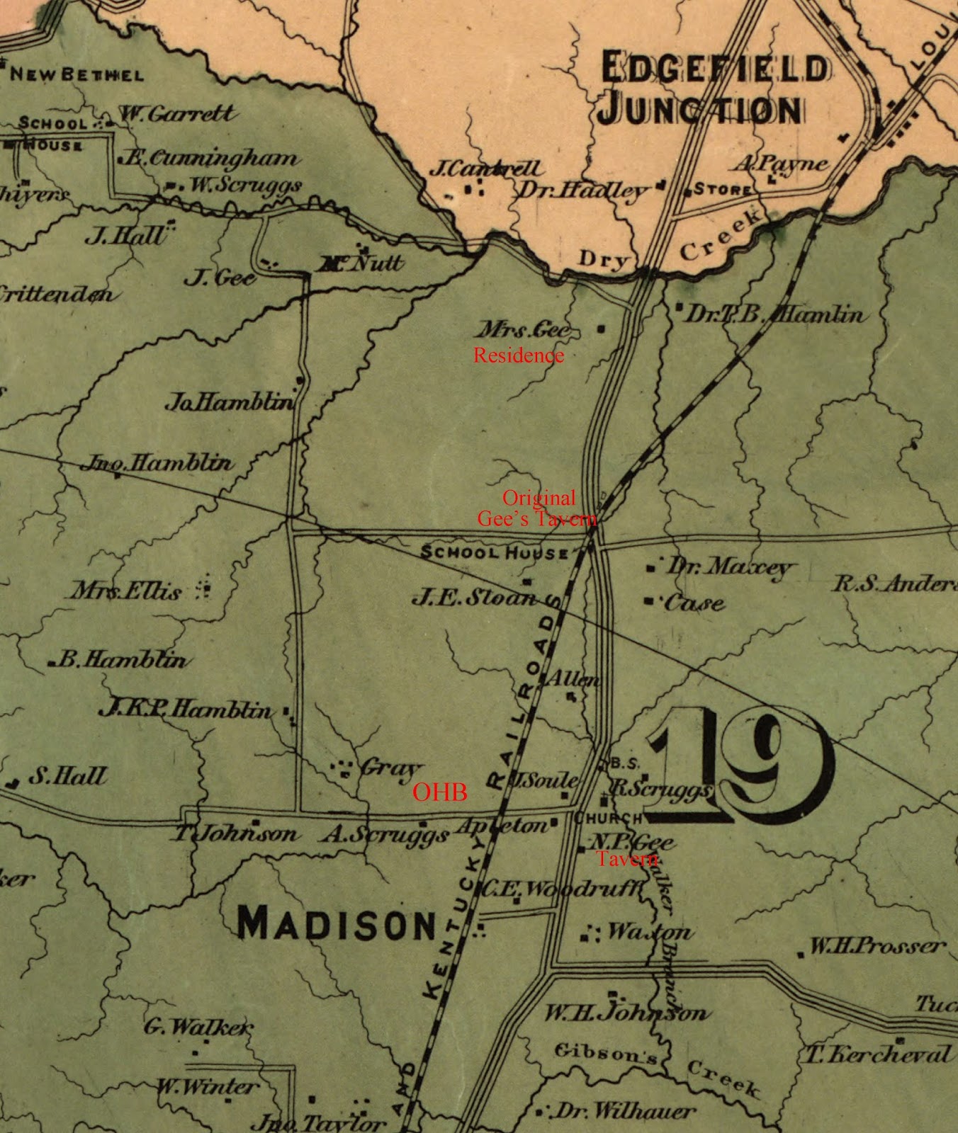 Nashville History: Gee's Tavern, Davidson County, Tennessee