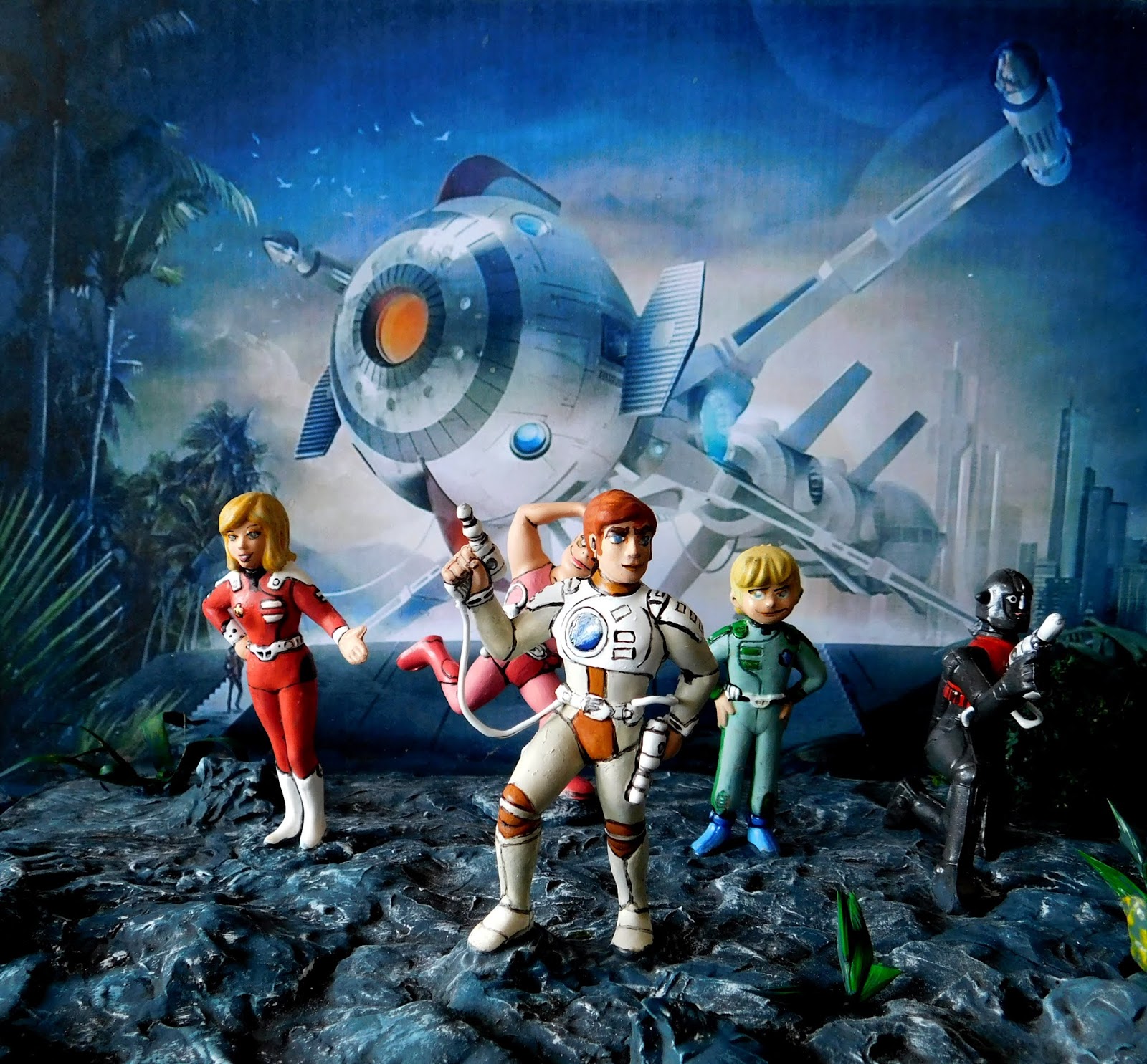 Happyscale-Modellbau: Captain Future - Hasbro Figuren (neu bemalt)