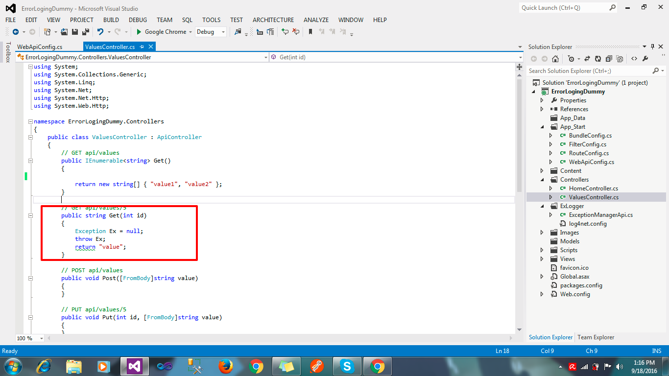 Global Exception Filterexception Handling And Logging Using Log4net In Web Api 2 ~ Aspnetmvc 3786