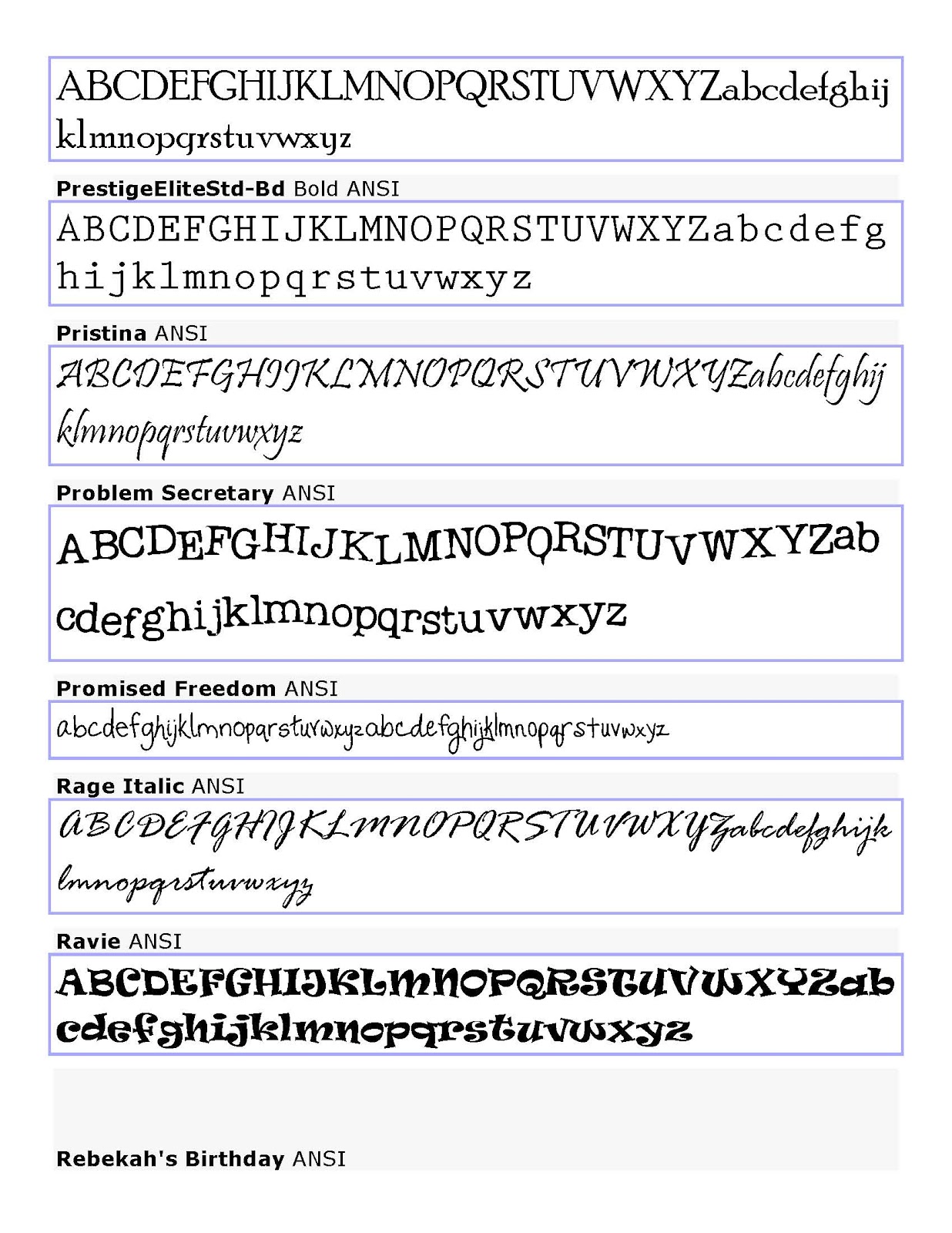 Crafts with a Side of You: Vinyl Lettering font selection