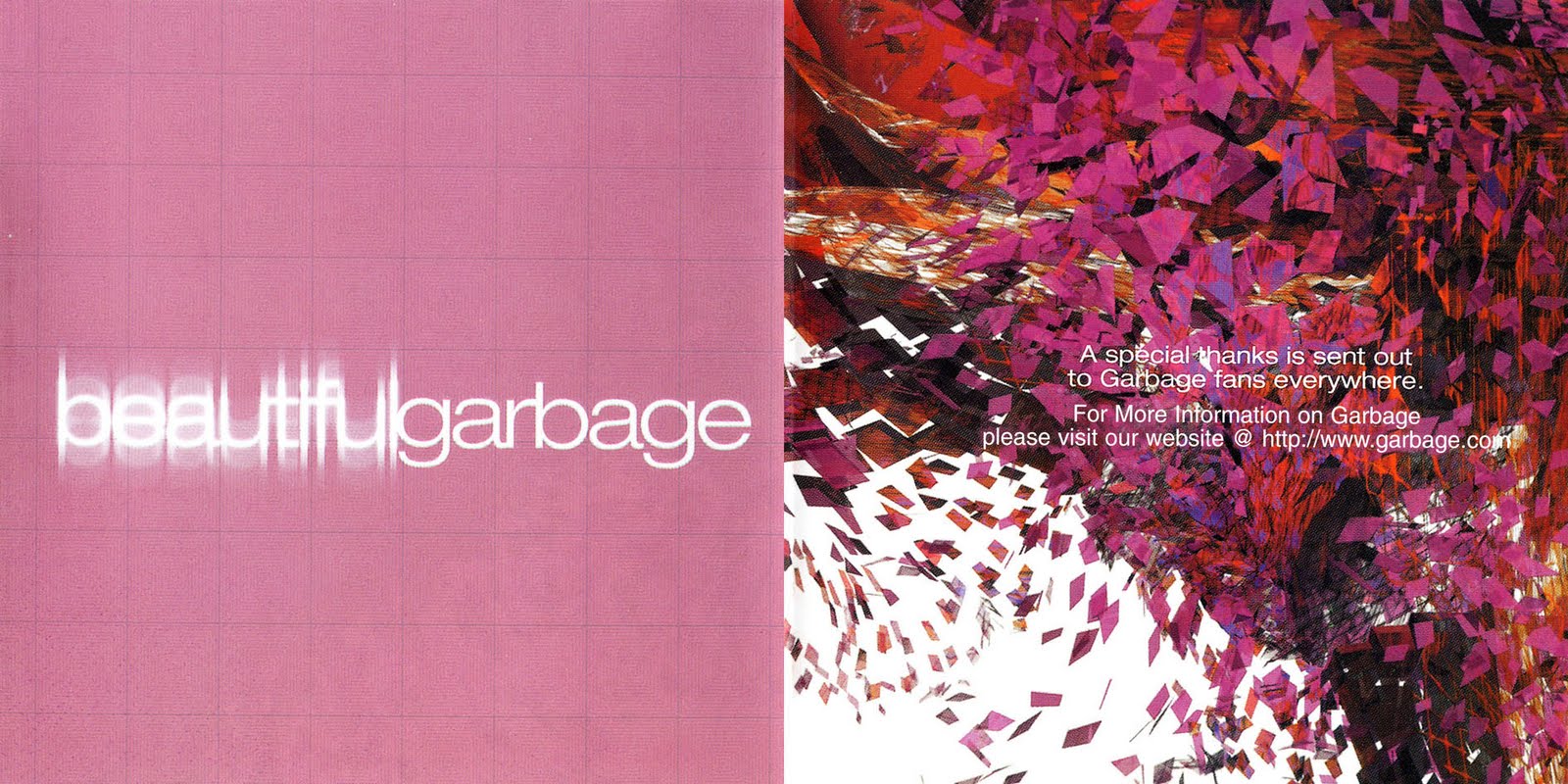 Encarte: Garbage - Beautiful Garbage - Encartes Pop