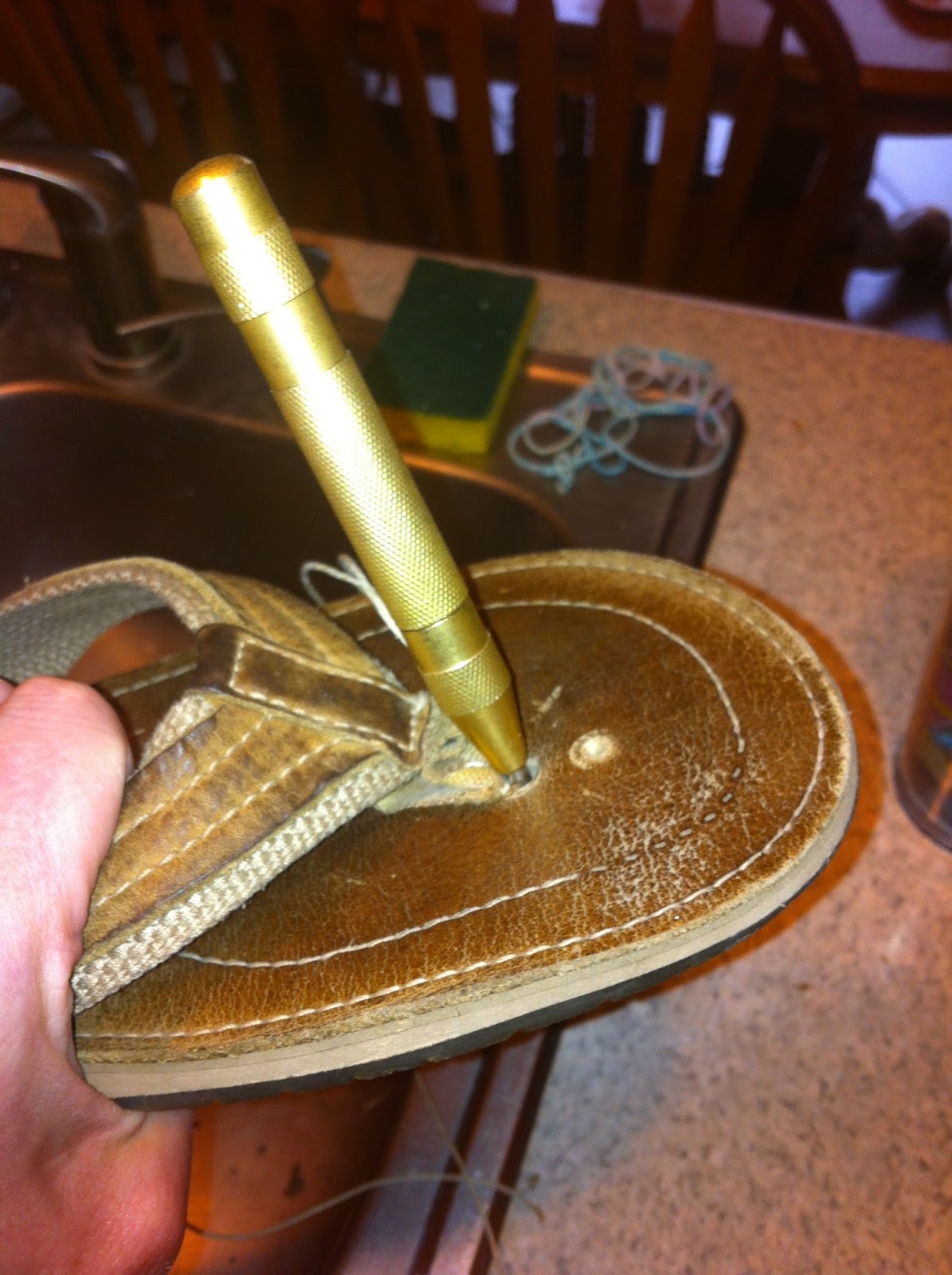 Verbalized Mayhem: Fixing a Broken Sandal