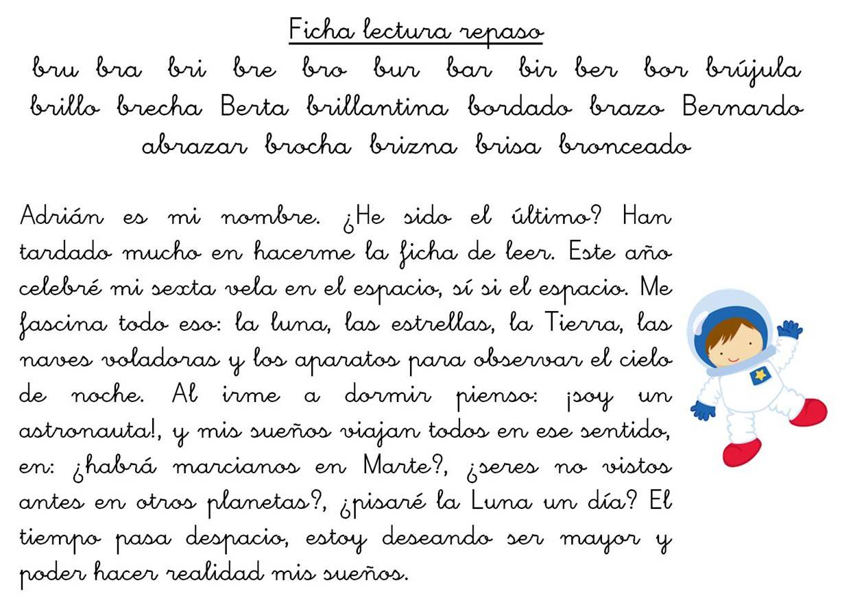 Mi clase de Infantil : Fichas lectura fin de semana