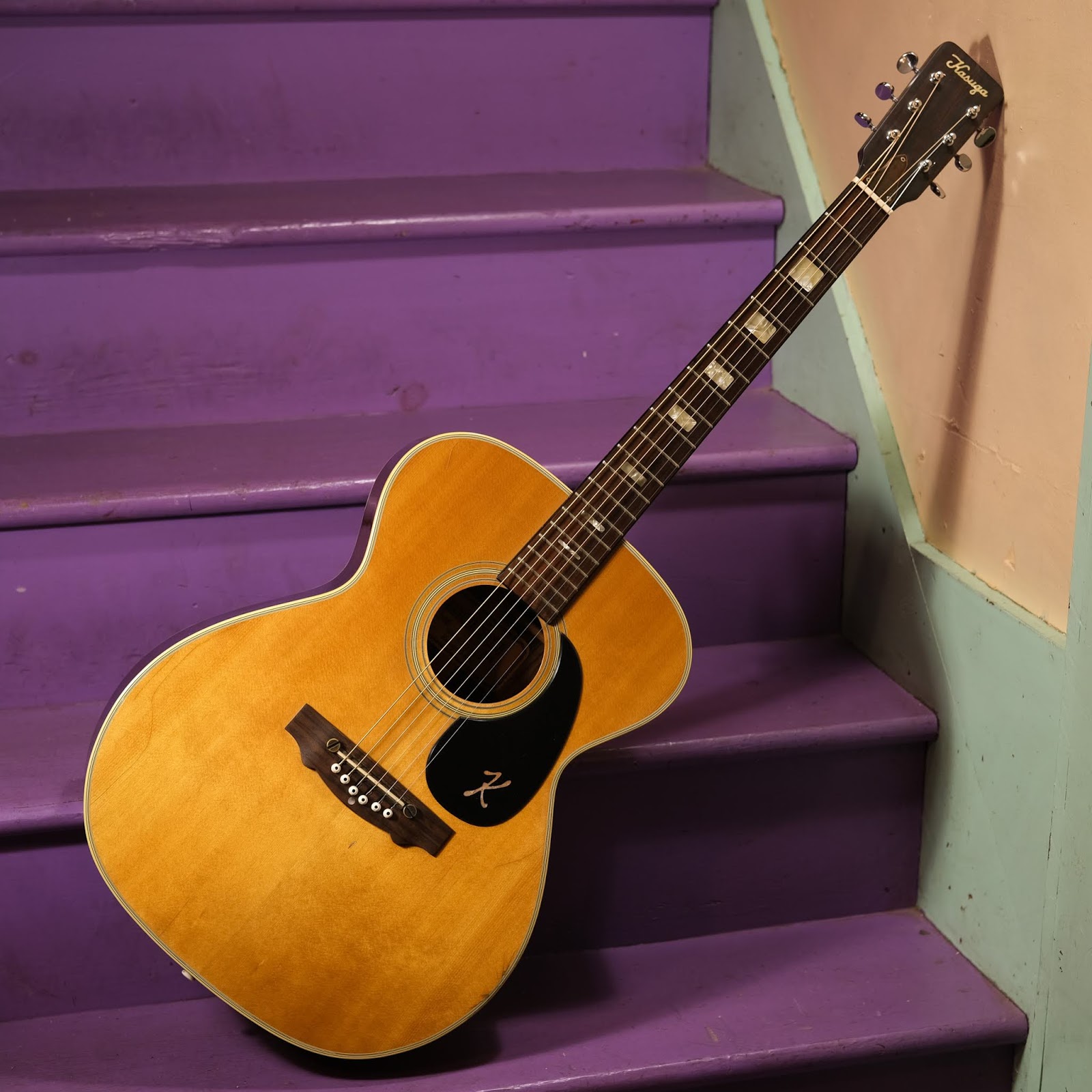 1972 Kasuga KF820 000-Size Flattop Guitar