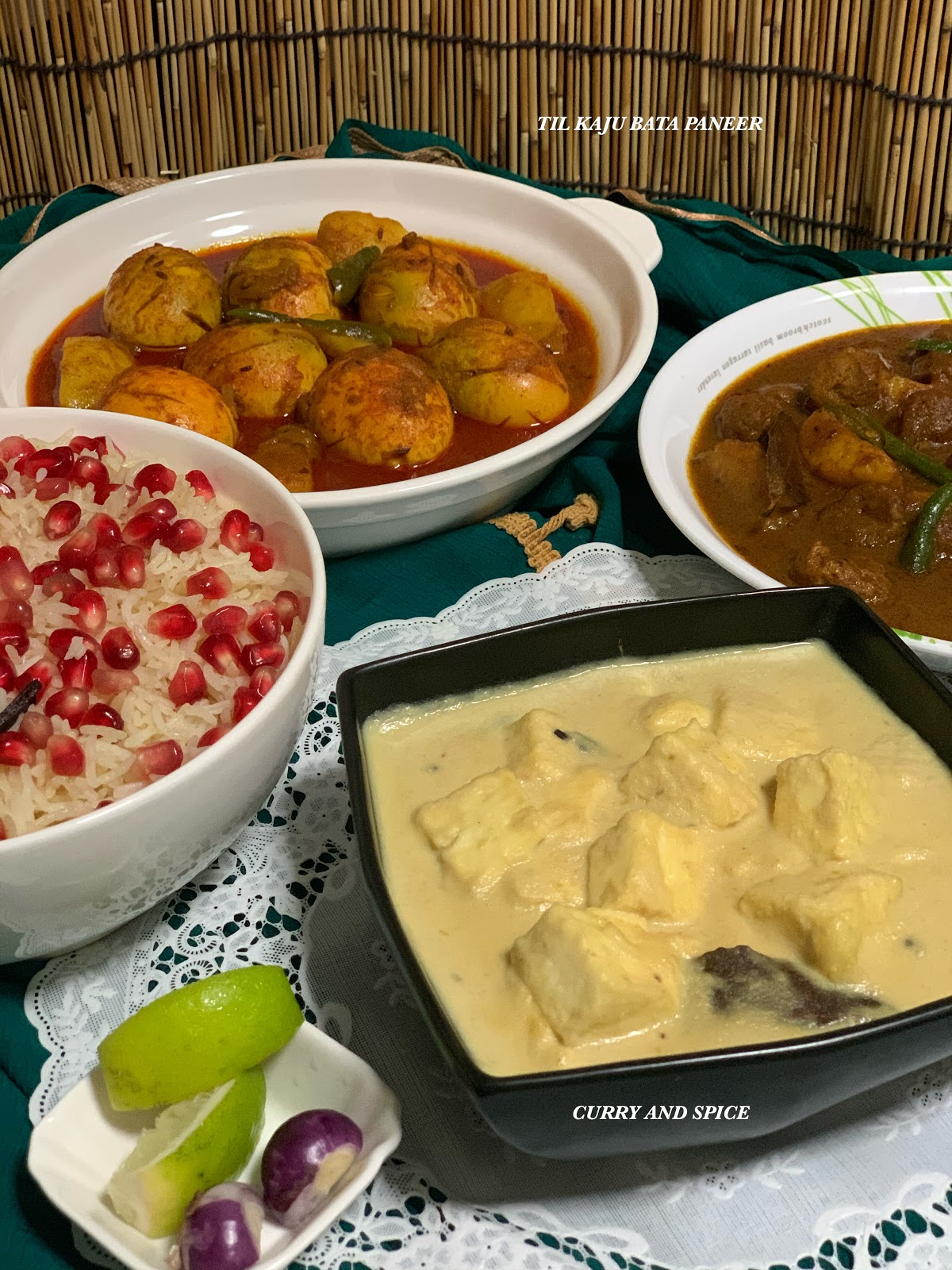 CURRY AND SPICE: TIL KAJU BATA PANEER