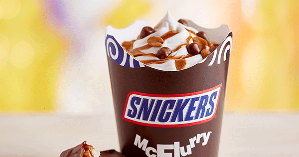 kavoniho žrádlo: McFlurry Snickers, McDonald's