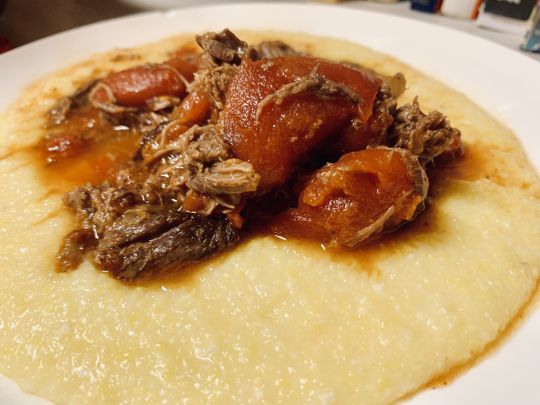 The Devilish Dish: Braised Beef Ragu with Parmesan Polenta