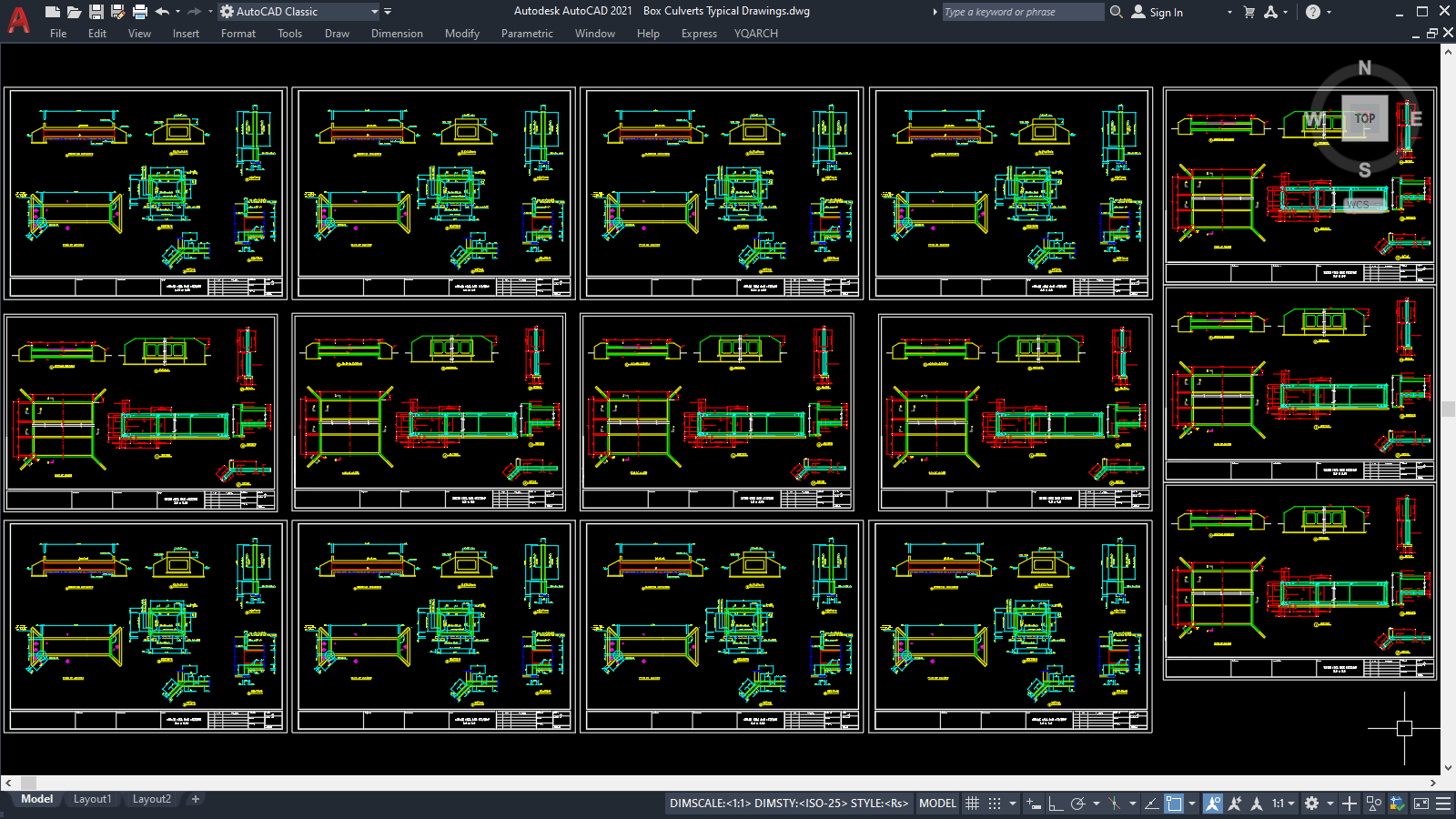 Reinforced Concrete Cement RCC [DWG]