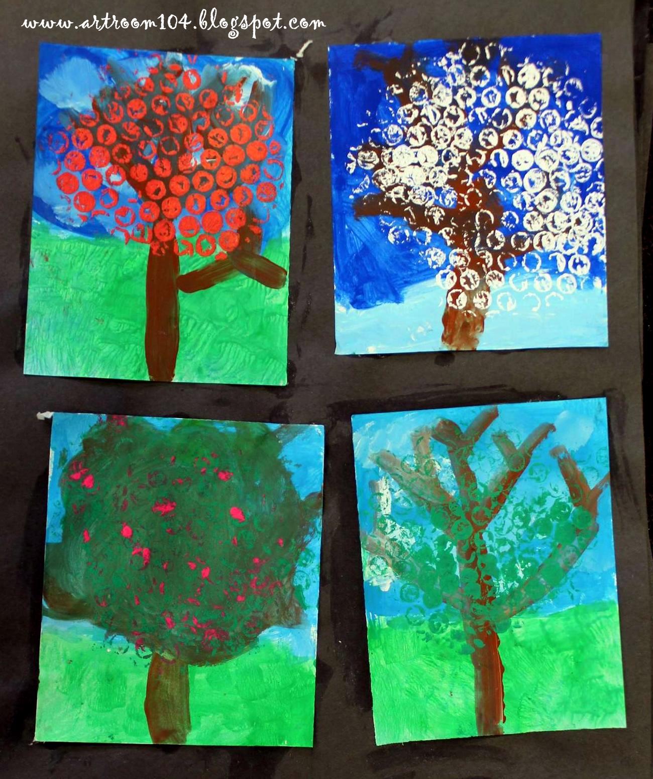 Art Room 104: Kindergarten: Four Seasons Project