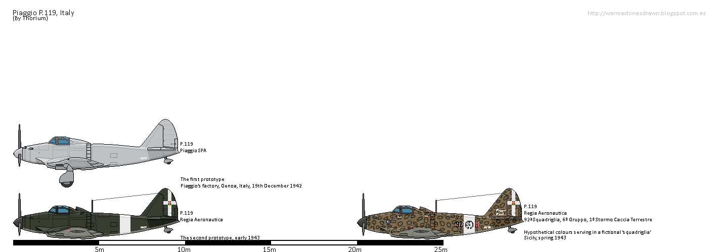 War Machines Drawn: Piaggio P.119