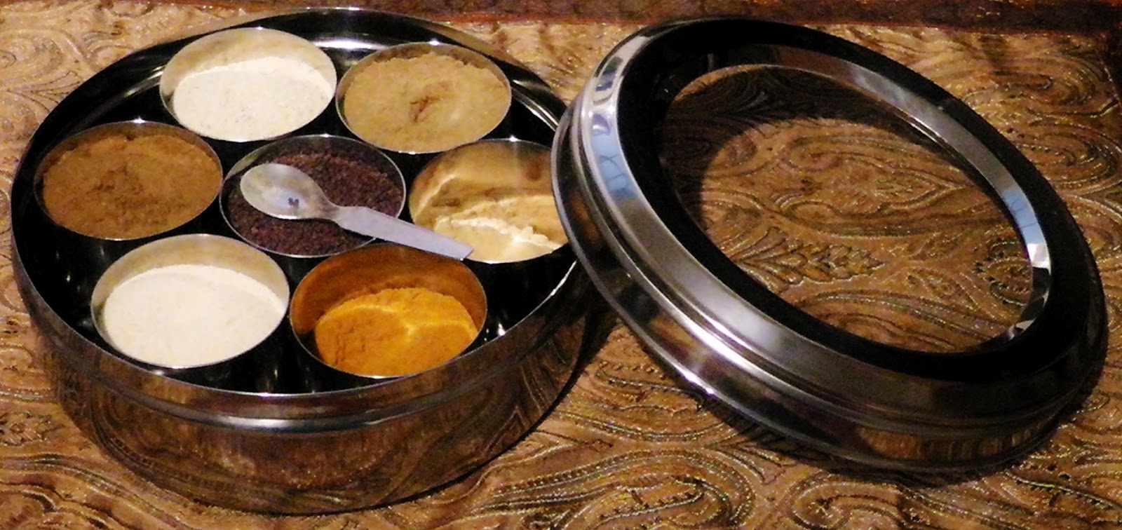 The Flaming Potato: Masala Dabba - Indian Spice Tin