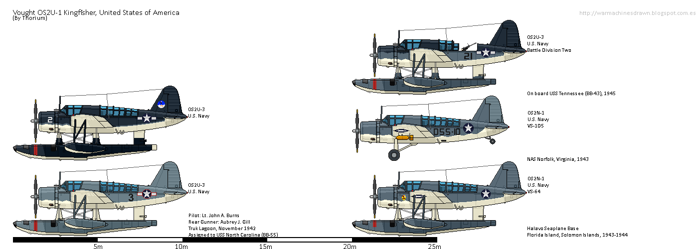 War Machines Drawn: Vought OS2U Kingfisher, part six