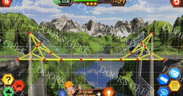 Bridge Construction Simulator [Easy] Level 27 ~ Doors Geek