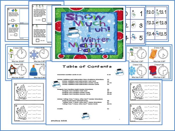 Buggy for First Grade : Winter is Snow Much Fun Literacy and Math Unit ...