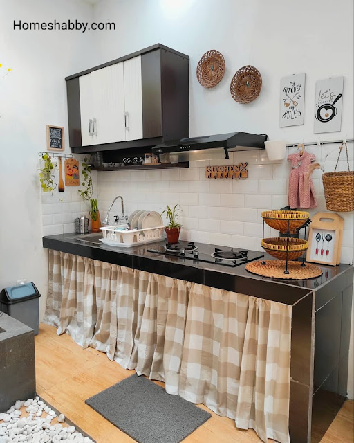 Jadi Rapi, 6 Desain Gorden Kolong Dapur yang Cantik Untuk Mempermanis Ruang Dapur Rumah Kecil ...