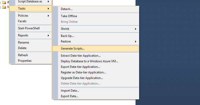 Database Backup Restore On Lower Version In Sql Server Neeraj Code Solutions Cmvc
