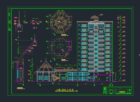 Gambar arsitektur bangunan modern autocad unduh gratis format file dwg
