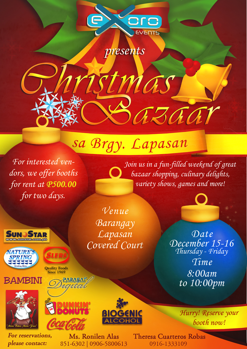 Exoro Events: Barangay Lapasan Christmas Bazaar