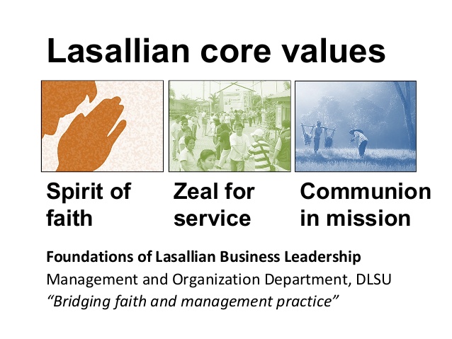 Lasallian Core Values FSC July 2019 Lasallian Core Values FSC July 2019
