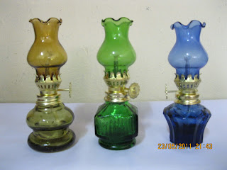 antique: pelita mini 3 bentuk