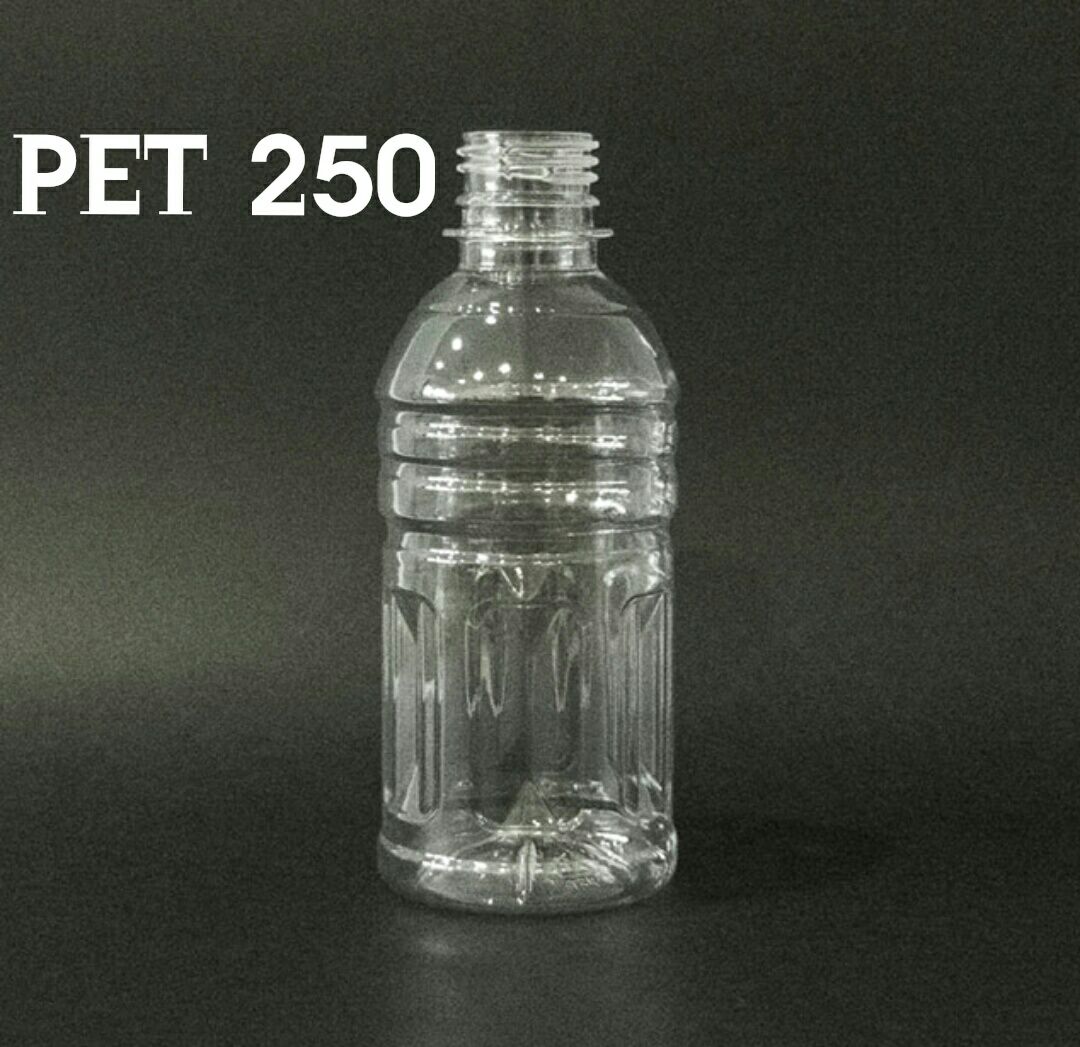 botol plastik: BOTOL PLASTIK MINUMAN 250ML - BM