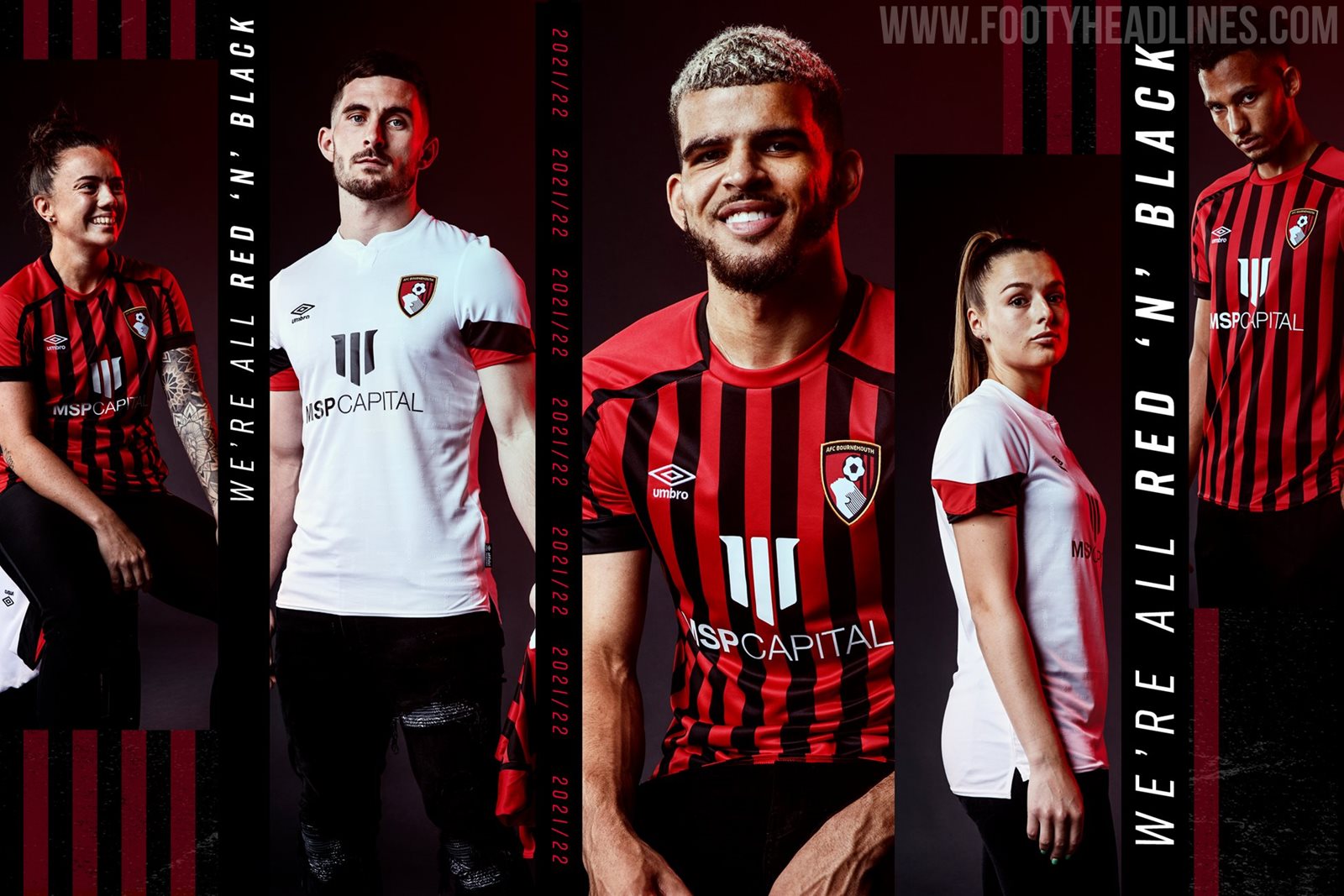 Bournemouth 21-22 Home & Away Kits Released - Footy Headlines