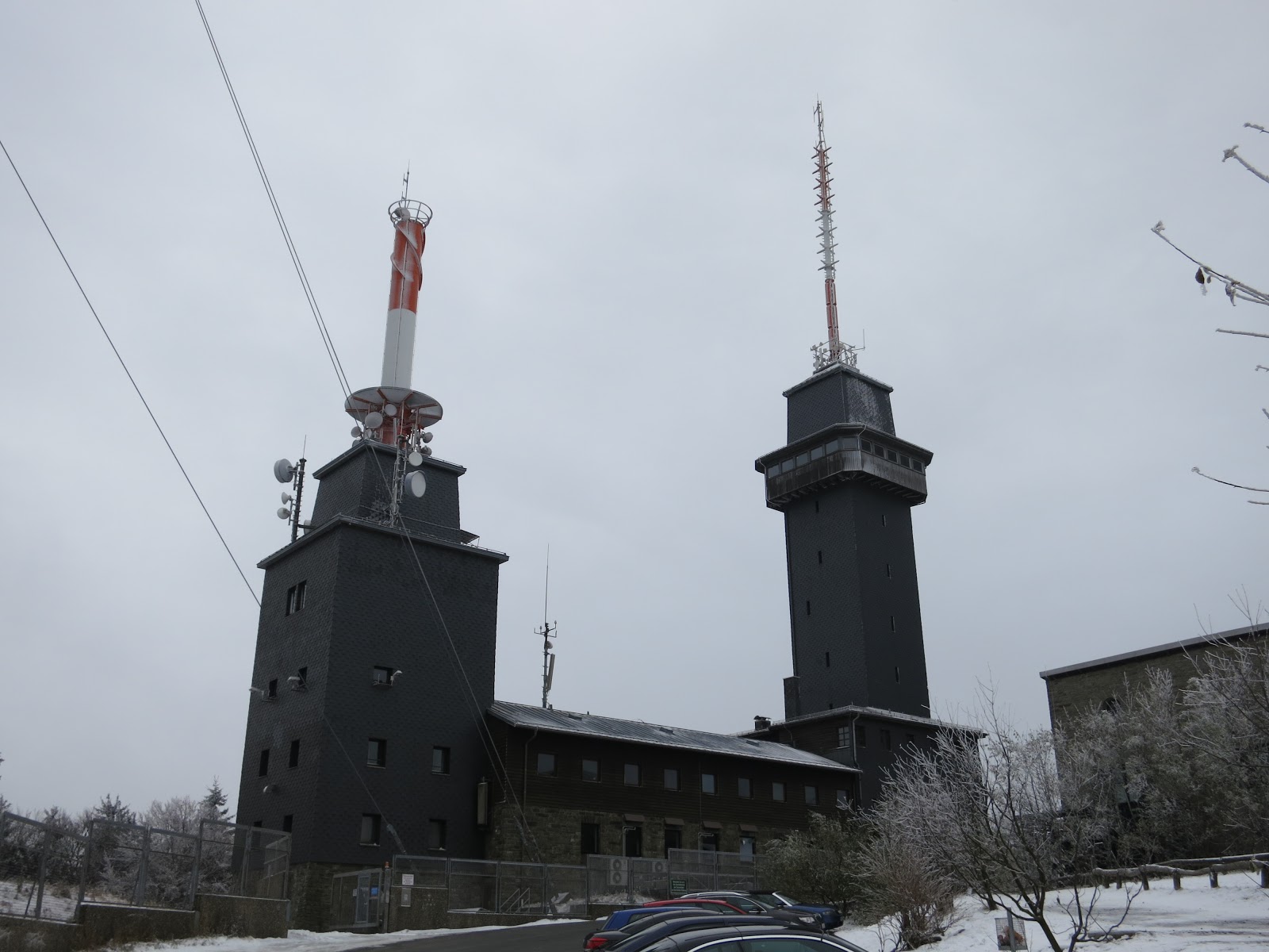 Visiting Großer Feldberg repeater site near Frankfurt in Germany