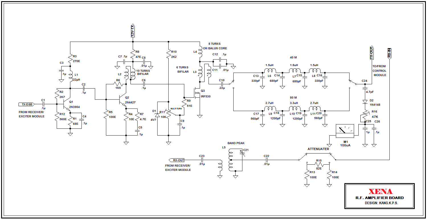 Small Wonder QRP: XENA- A Portable DSB/CW Transceiver