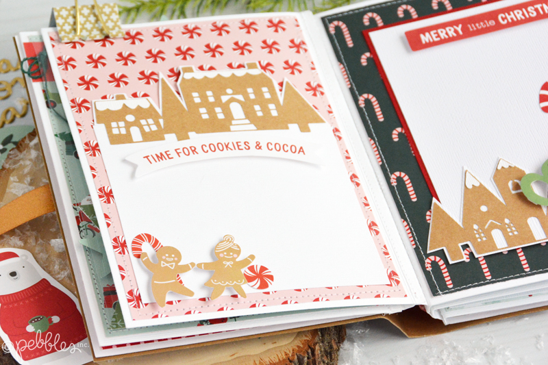 One Scrap at a Time: Merry Little Christmas Mini Album - Pebbles