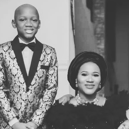 Photos of Nino Idibia and his mother, Sunmbo Adeoye